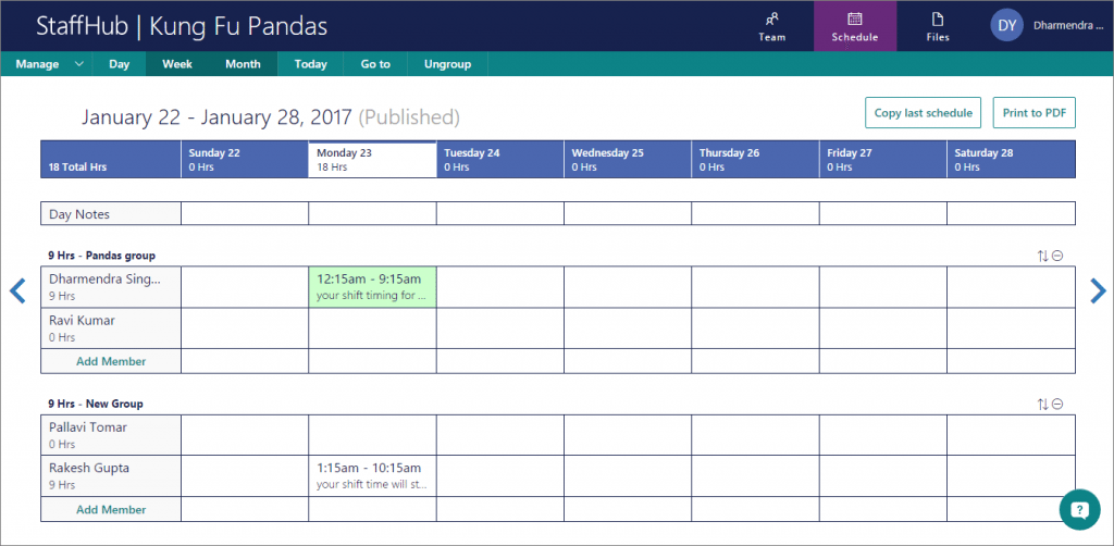 Microsoft Staffhub Mobile app - A guided tour and your FAQs answered ...