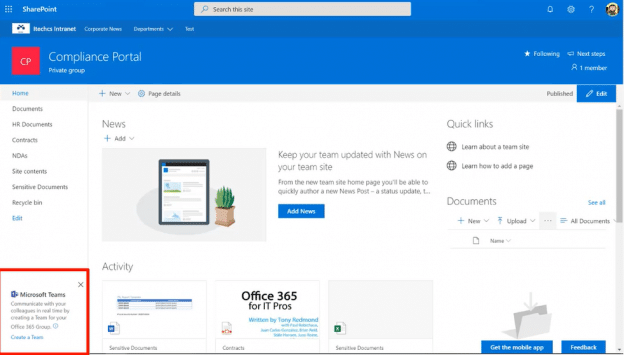 Teams and SharePoint online, a perfect couple - Collab365