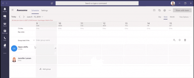 Microsoft Shifts in Microsoft Teams - Collab365