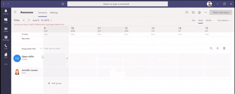 Microsoft Shifts in Microsoft Teams - Collab365