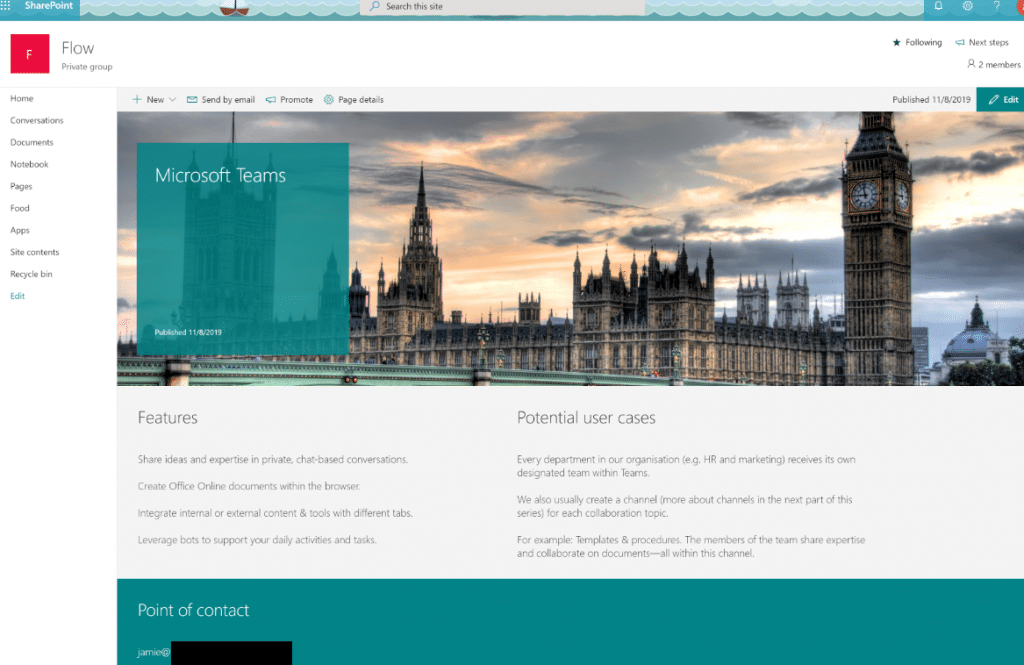 How to add text to any part of a SharePoint Page using Power Automate (aka. Microsoft Flow ...