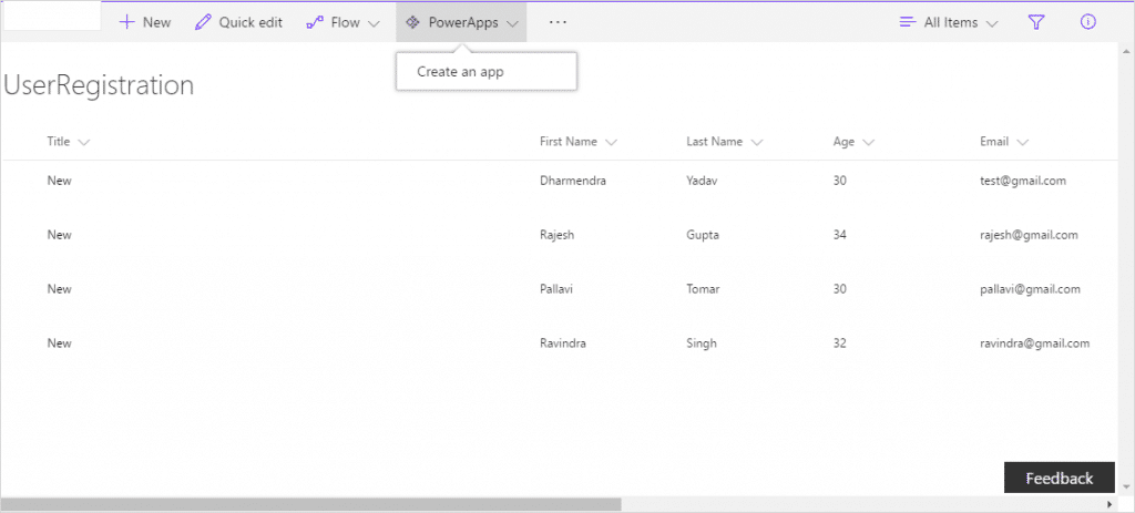 How To Create A User Registration Form Using Powerapps Flow And Sharepoint Lists Collab365
