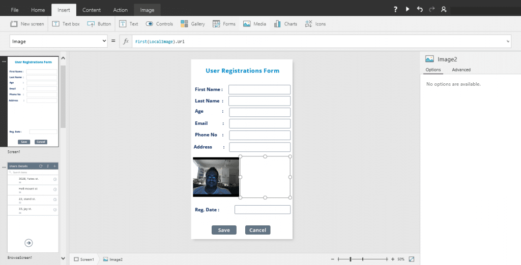 How to create a User Registration Form using PowerApps, Flow ...