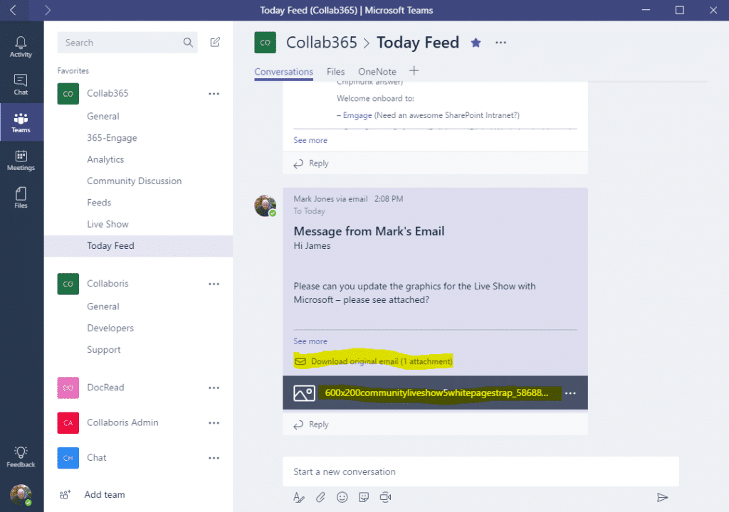 How To Send or Forward An Email To A Microsoft Teams Channel Collab365 how-to-send-or-forward-an-email-to-a-microsoft-teams-channel-collab365