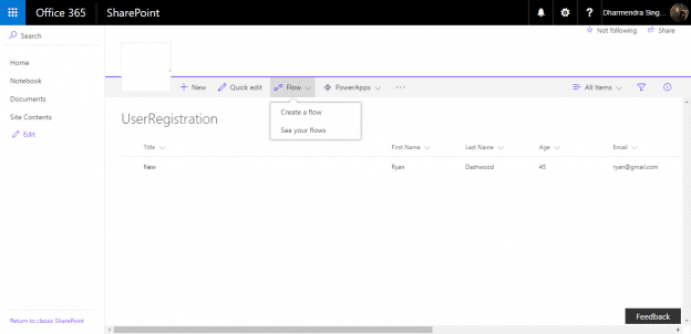 How to create a User Registration Form using PowerApps, Flow ...